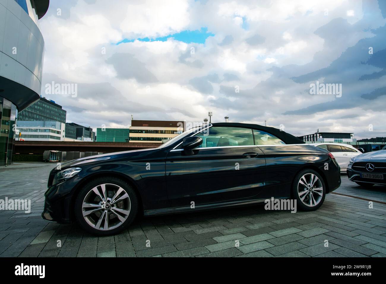 12-20-2023 Stuttgart , GERM Sports car: convertible coupe Meresedes ...