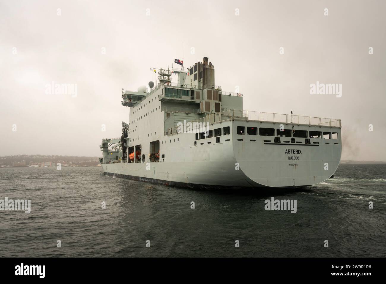 The Royal Canadian Navy's interim replenishment vessel MV Asterix in ...