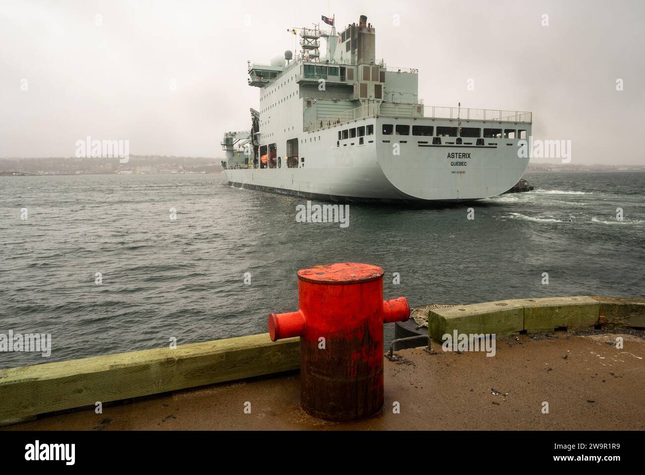 The Royal Canadian Navy's interim replenishment vessel MV Asterix in ...