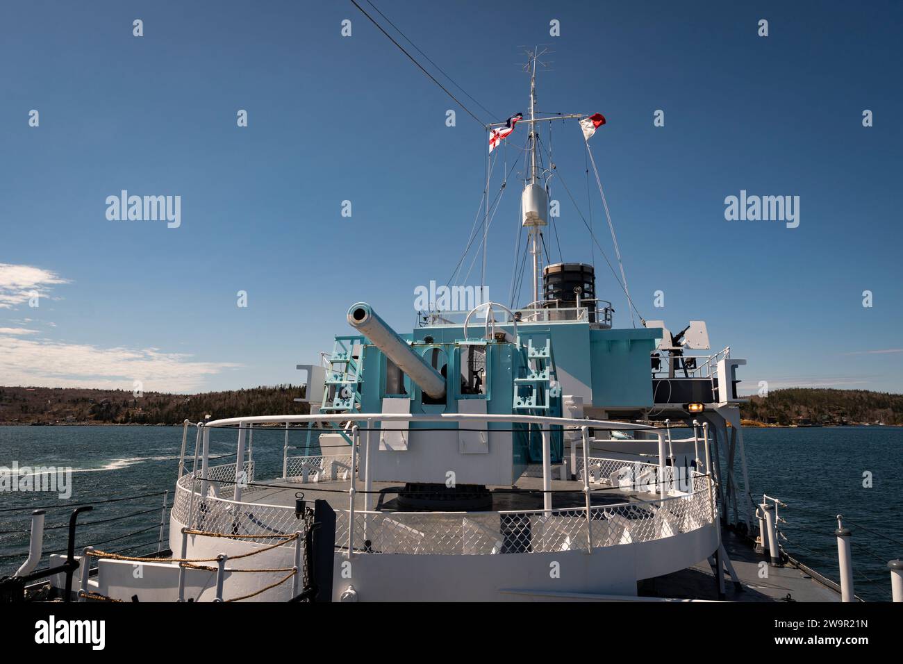 Preserved Flower-class corvette HMCS Sackville participates in a ...