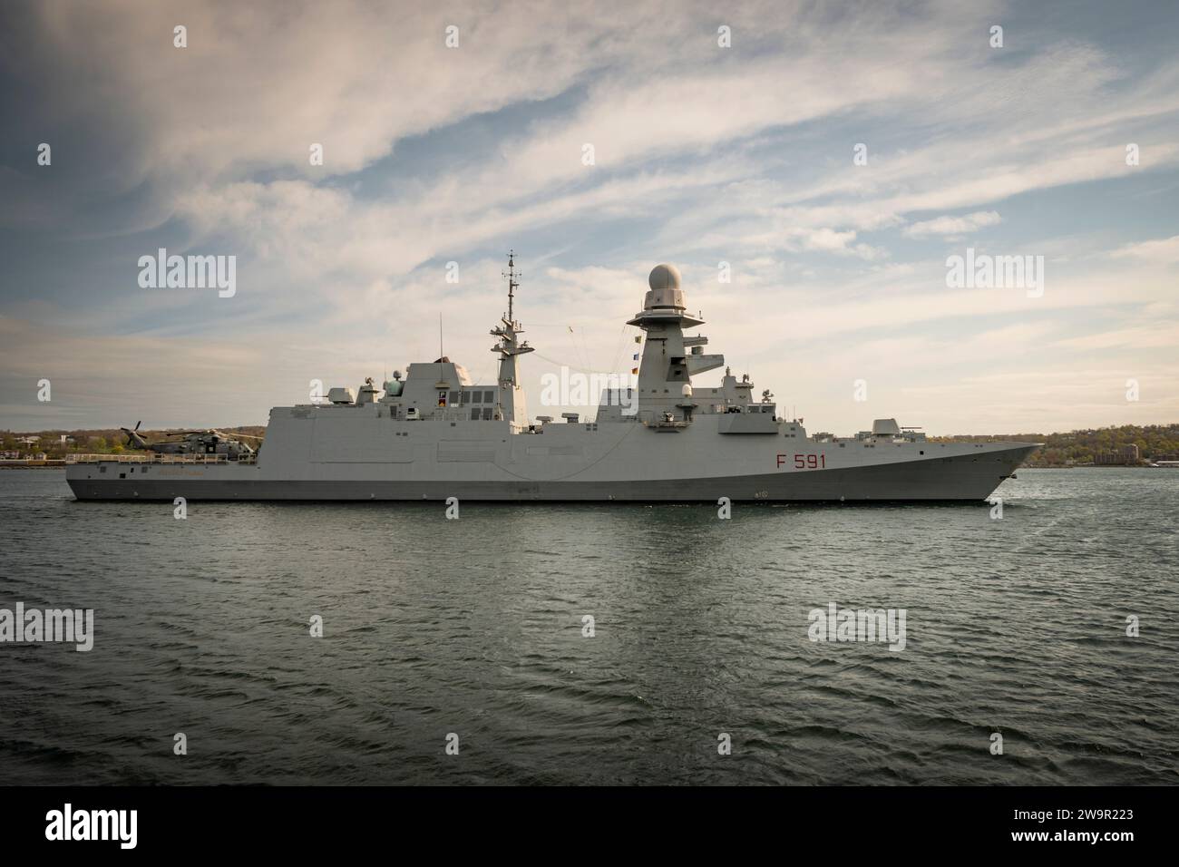 Italian Navy Carlo Bergamini-class frigate Virginio Fasan (F 591 ...