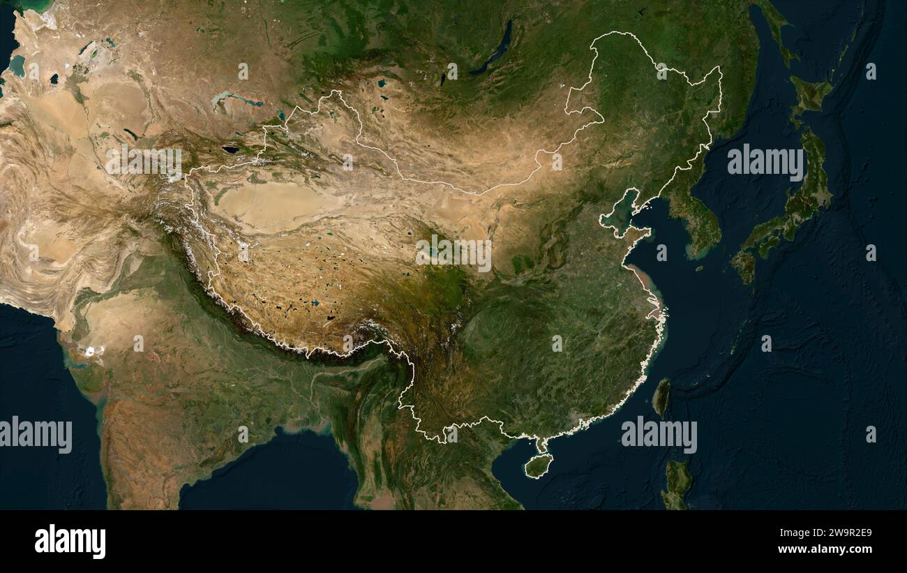 Beijing map satellite hi-res stock photography and images - Alamy