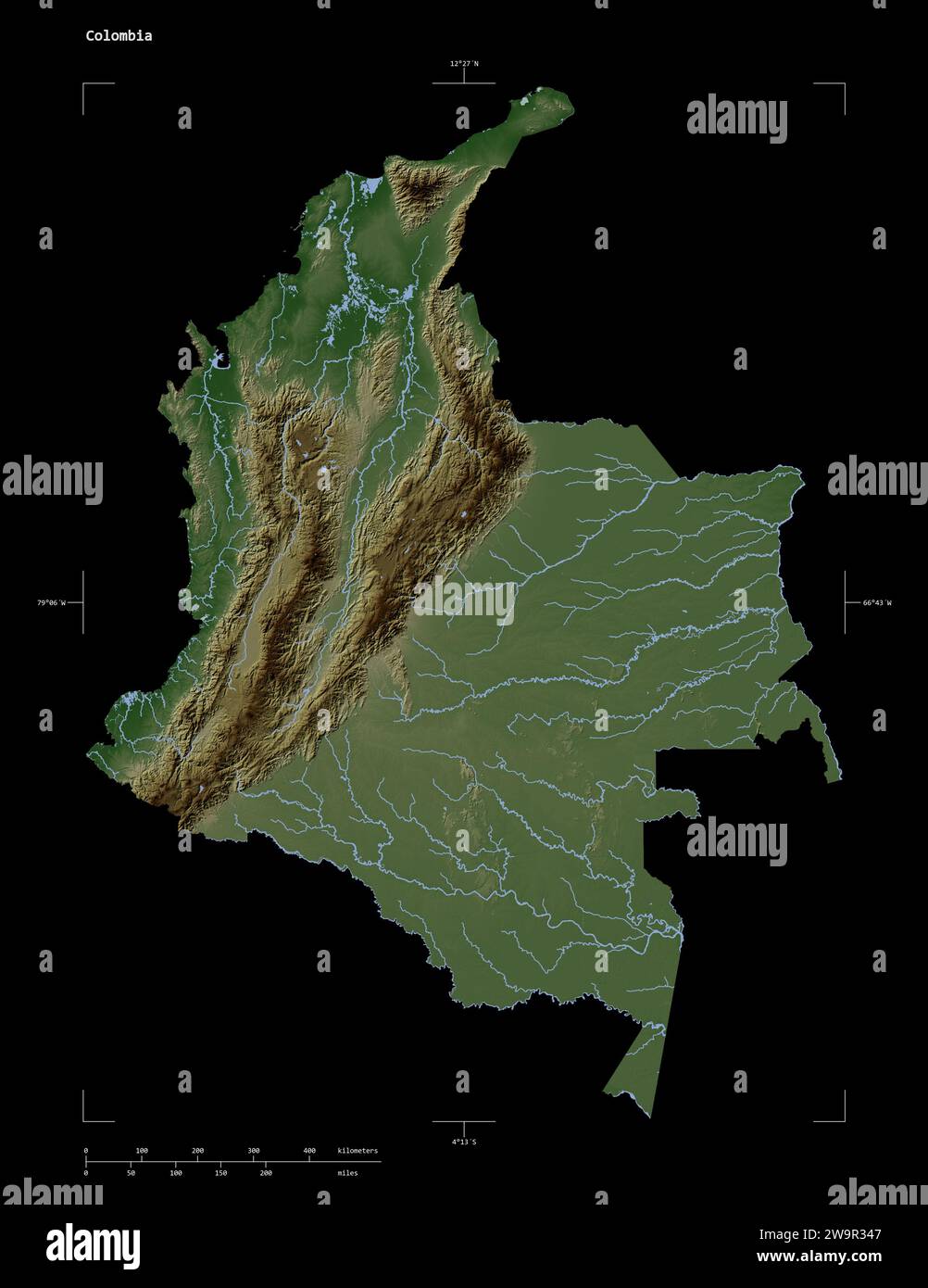 Shape of a Pale colored elevation map with lakes and rivers of the ...