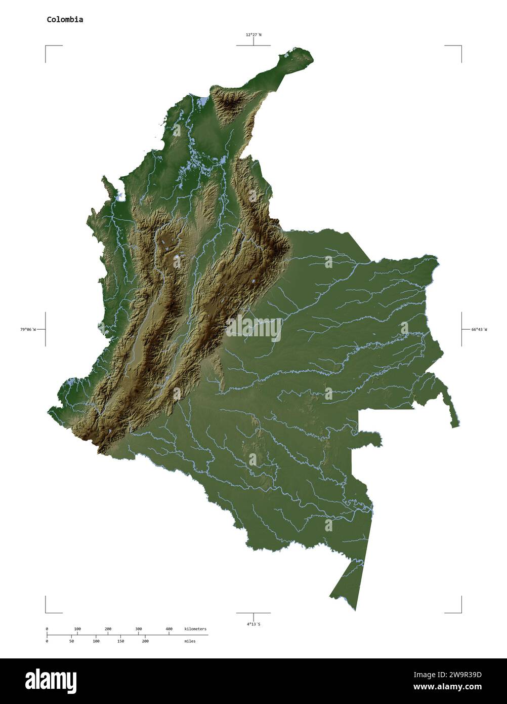 Shape of a Pale colored elevation map with lakes and rivers of the ...