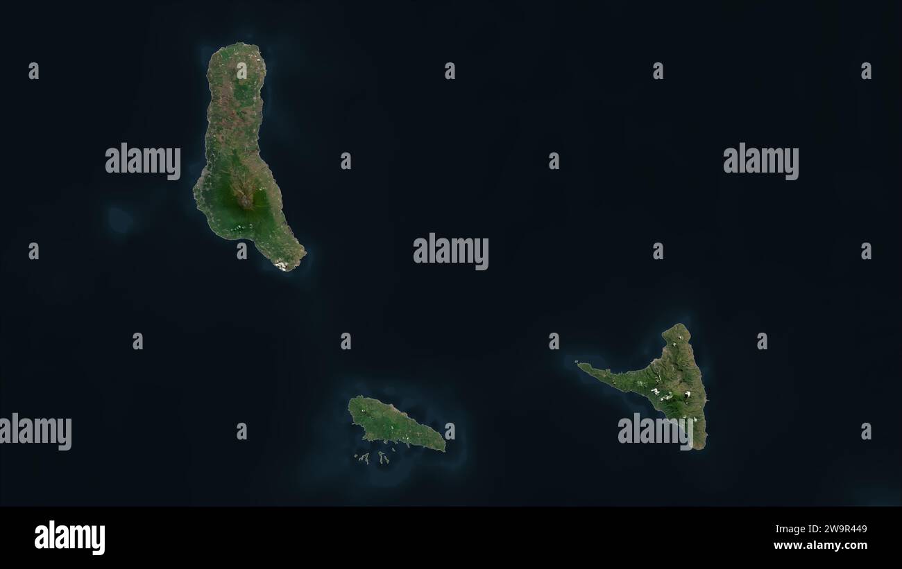 Comoros highlighted on a high resolution satellite map Stock Photo - Alamy