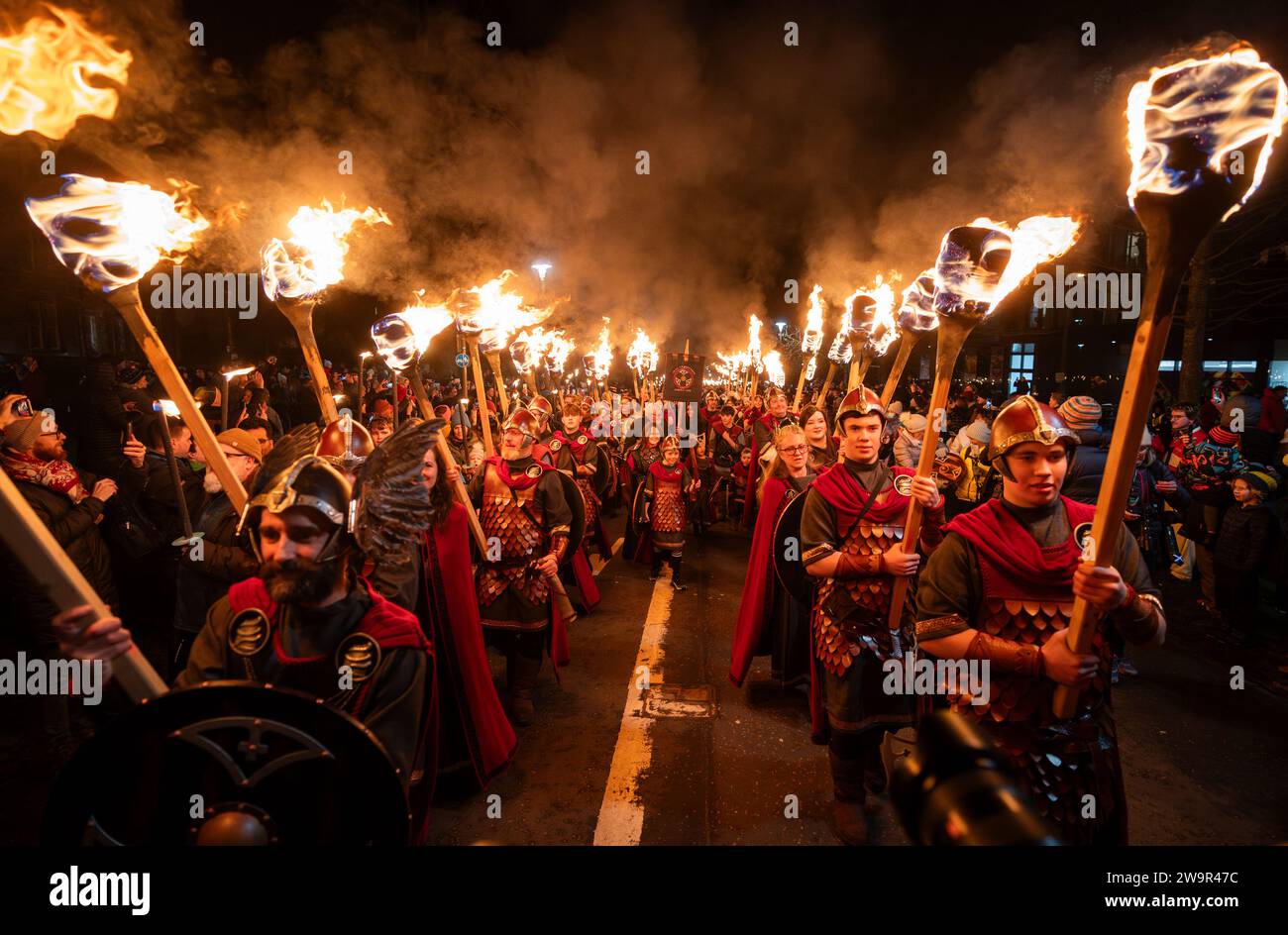 Edinburgh, Scotland ,UK. 29th December 2023. Torchlight procession led ...