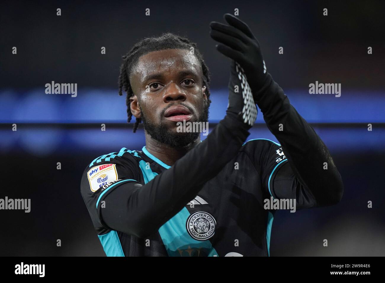 Leicester City's Stephy Mavididi applauds the fans after the final ...