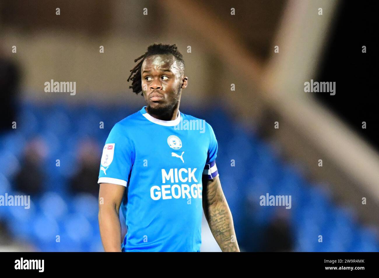 Peter Kioso (30 Peterborough United) looks on during the Sky Bet League ...