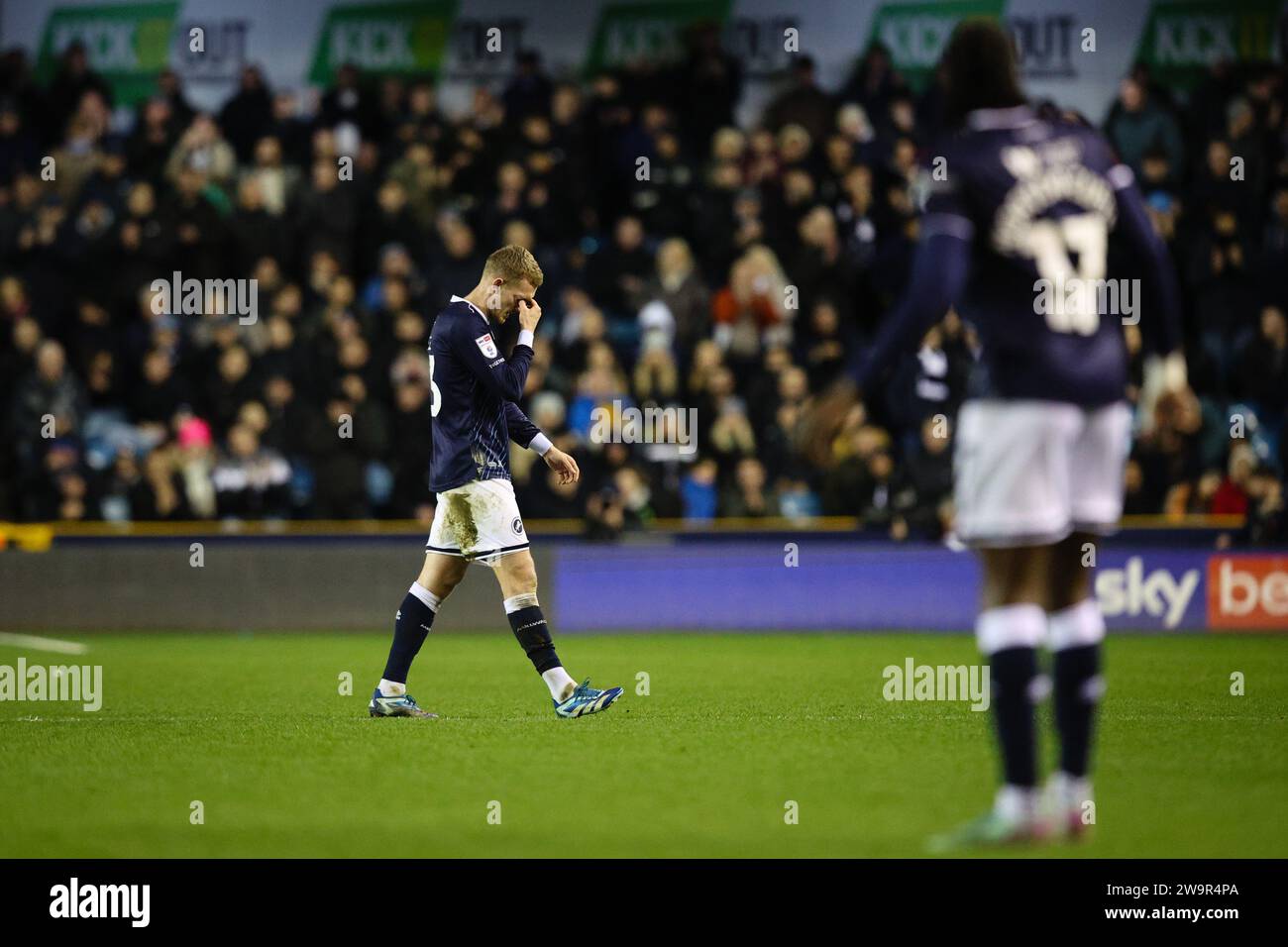 LONDON, UK - 29th Dec 2023: George Saville of Millwall reacts after ...
