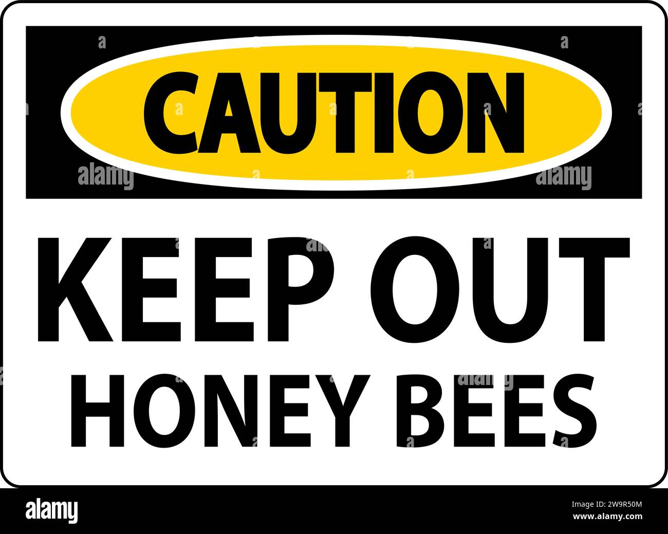 Caution bee Stock Vector Images - Alamy