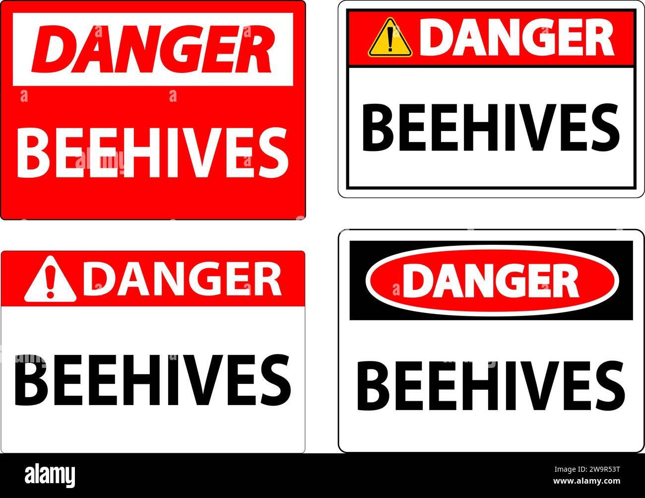 Bee danger sign hi-res stock photography and images - Alamy