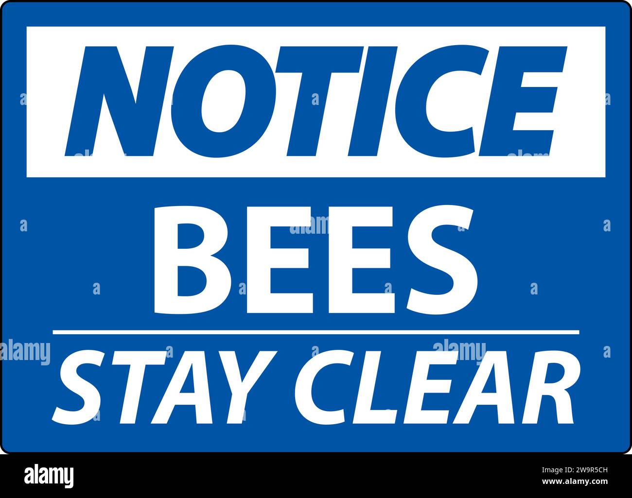 Bees at work sign hi-res stock photography and images - Alamy