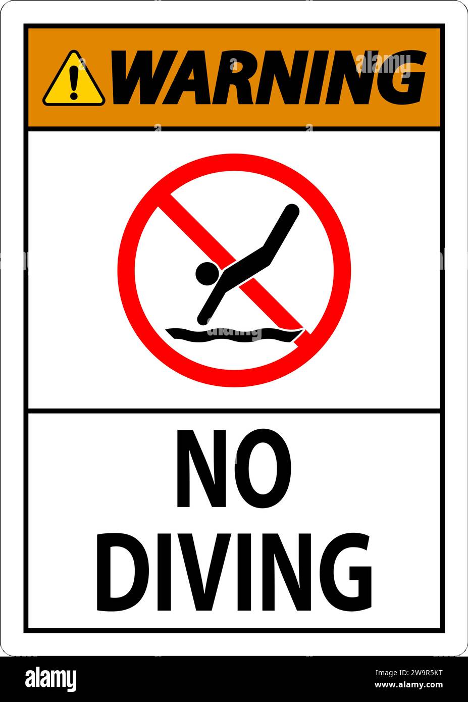 Unsafe for swimming Stock Vector Images - Alamy