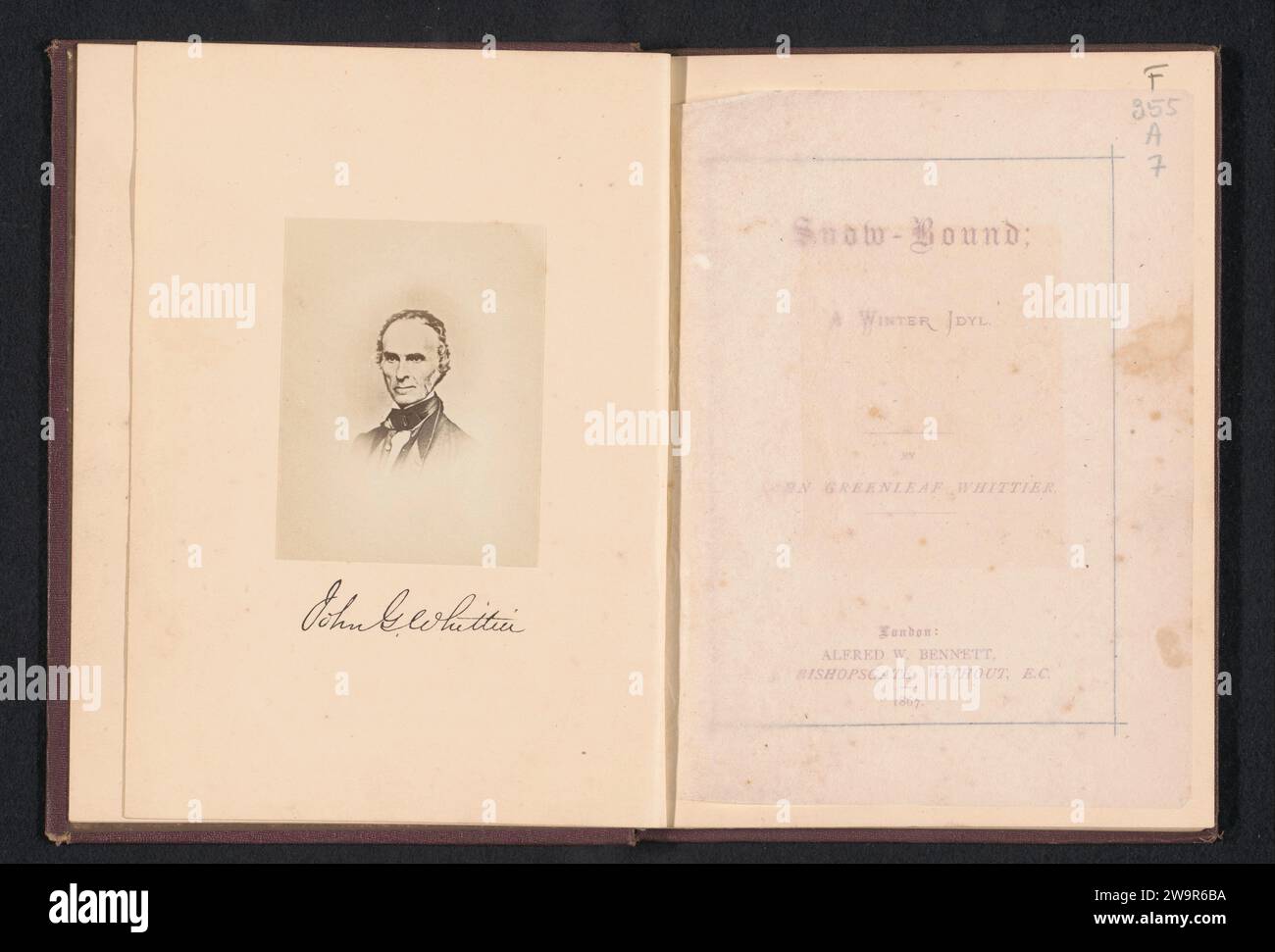 Portret van John Greenleaf Whittier, anonymous, c. 1862 - in or before ...