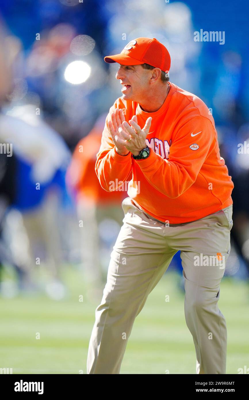 Jacksonville, Florida, USA. 29th Dec, 2023. Clemson University Head ...