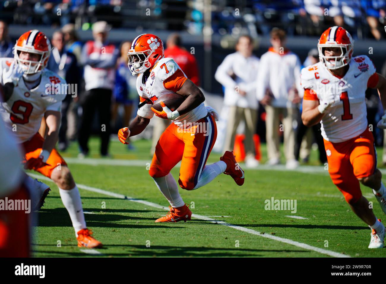 Jacksonville, Florida, USA. 29th Dec, 2023. Clemson Tigers running back ...