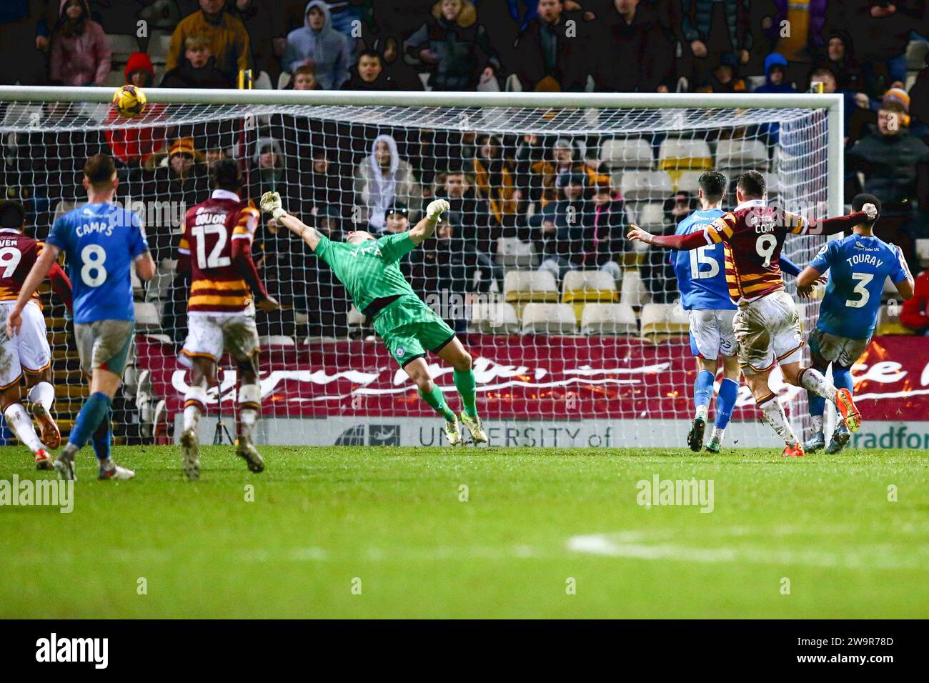 The University of Bradford Stadium, Bradford, England - 29th December ...
