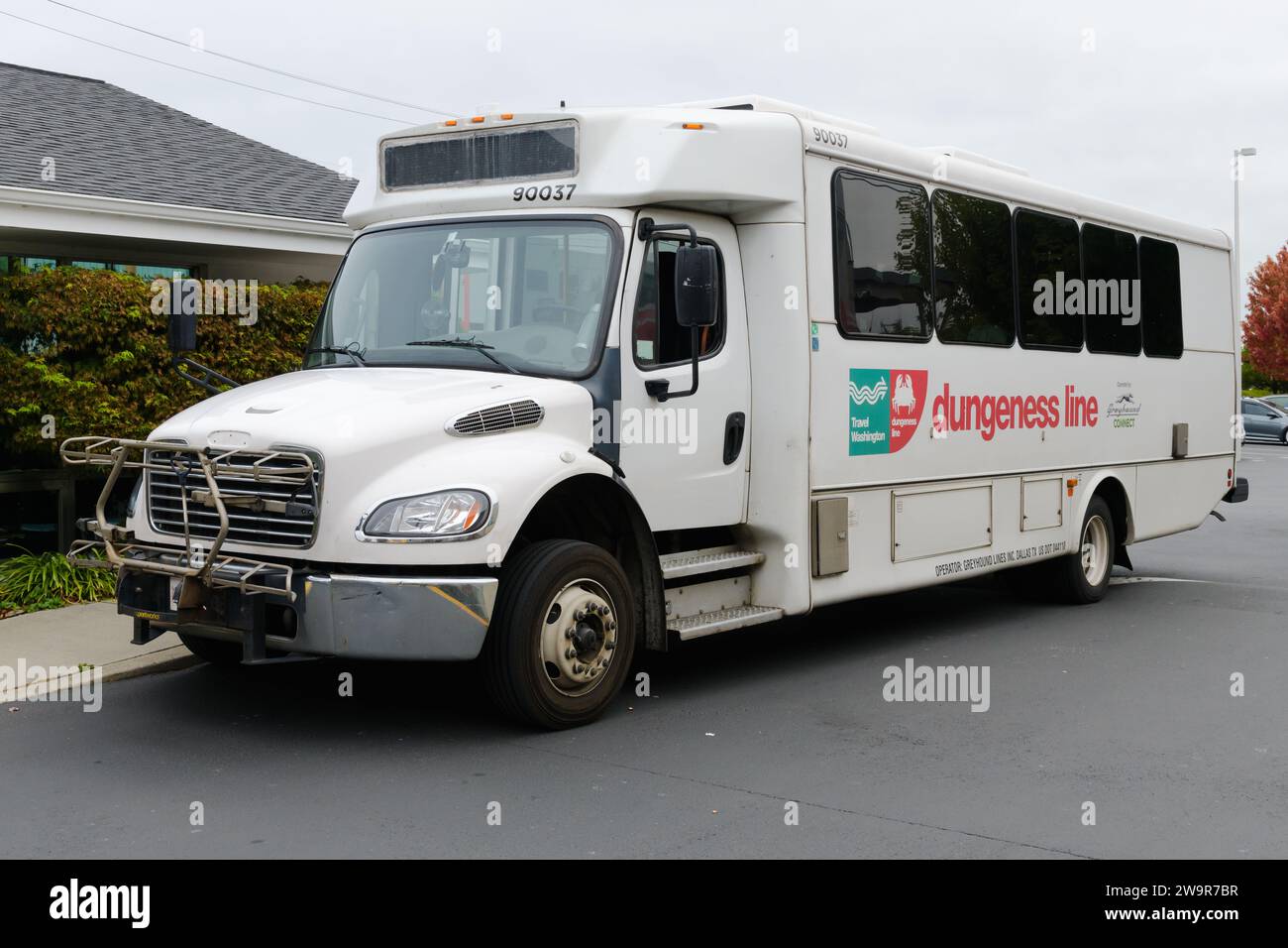 Edmonds, WA, USA - September 11, 2023; Dungeness lIne bus operating ...