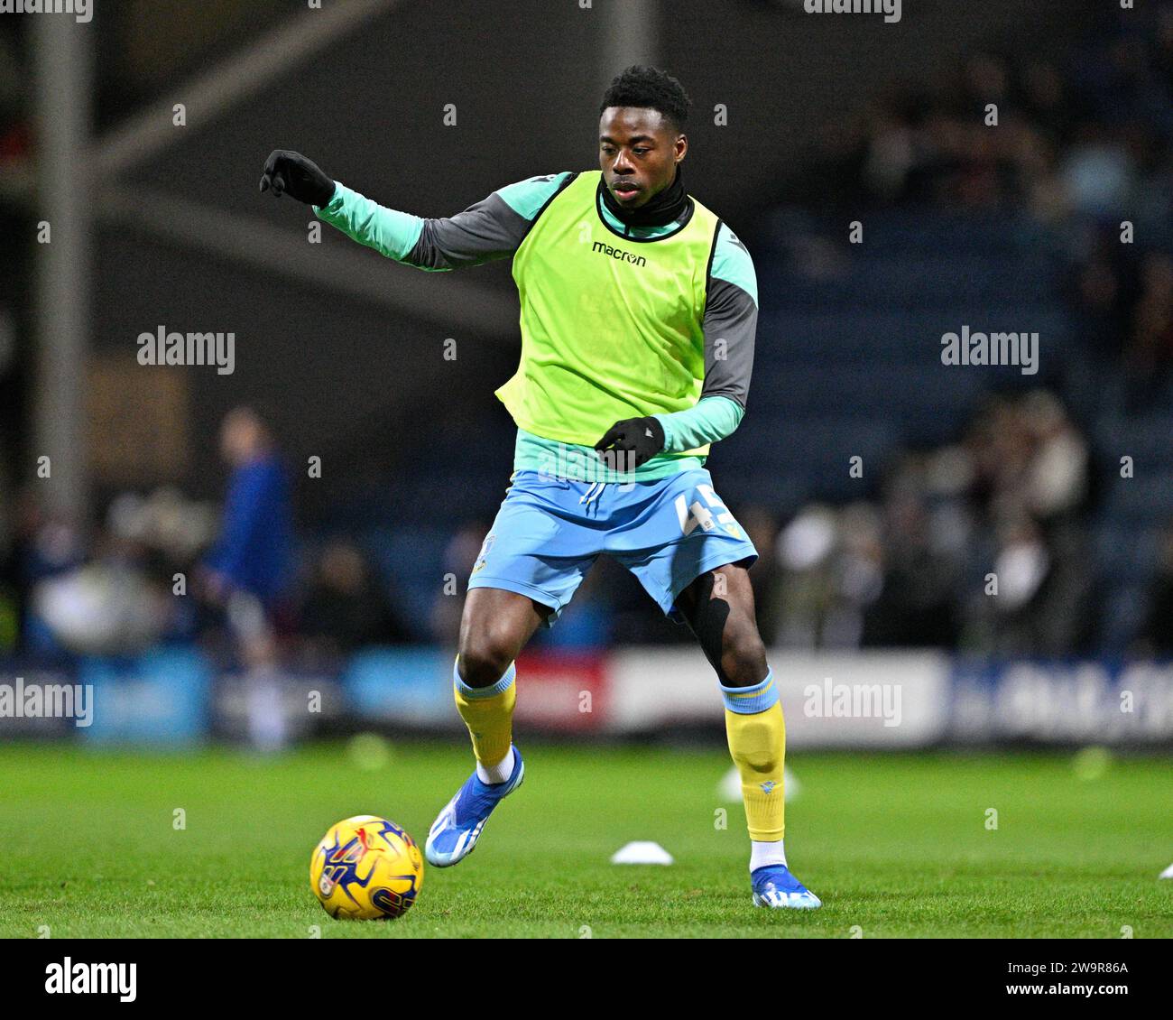 Preston, UK. 29th Dec, 2023. Anthony Musaba #45 of Sheffield Wednesday ...