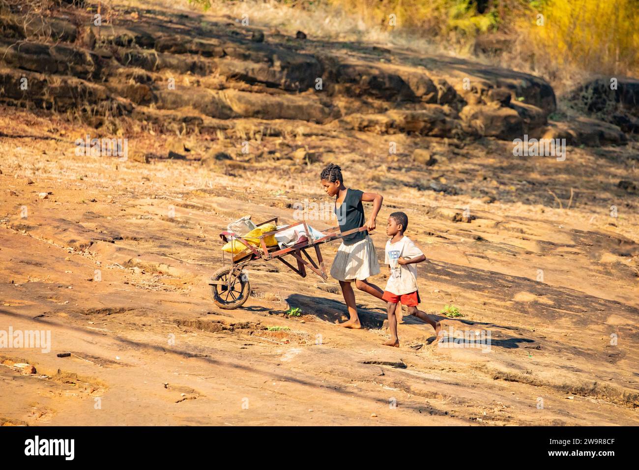 Antsirabe, Madagascar 19 october 2023. child labor in madagascar three ...