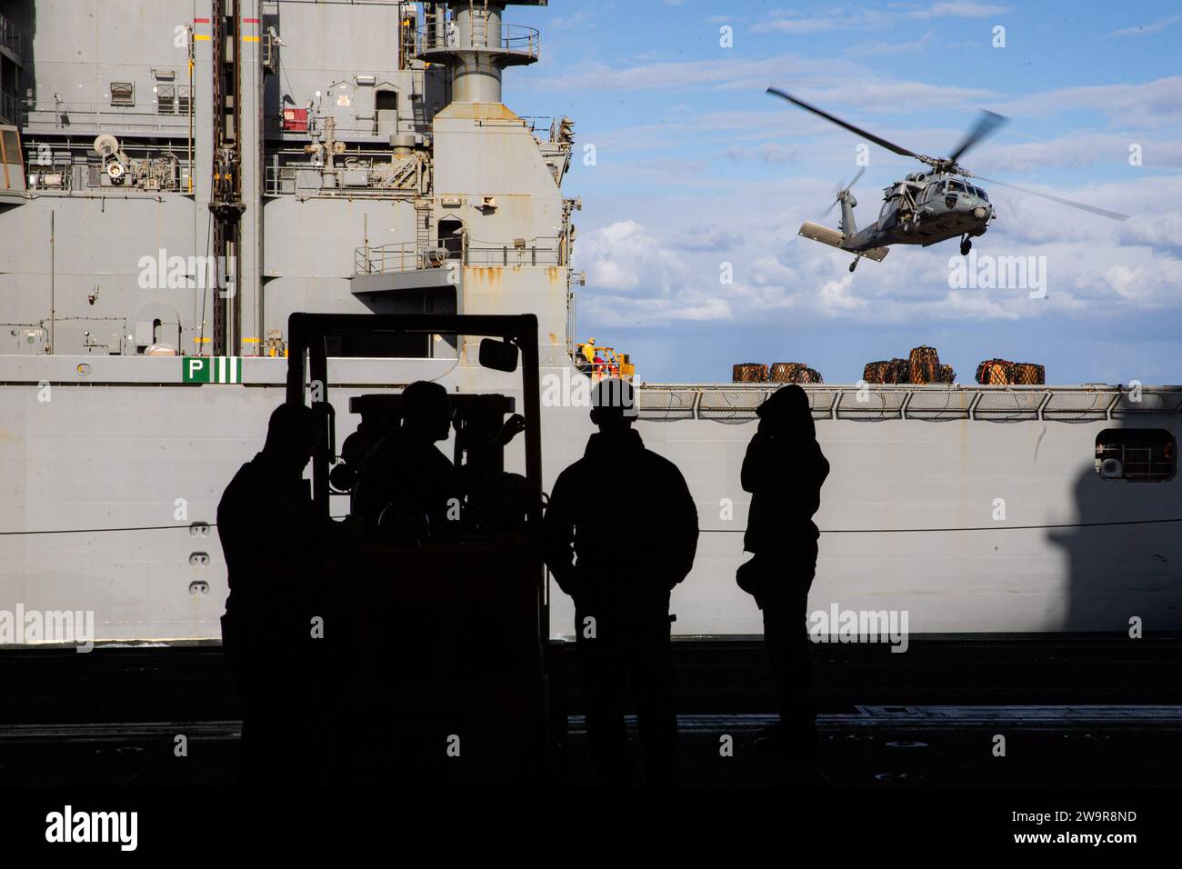 Sailors assigned to the world's largest aircraft carrier USS Gerald R ...