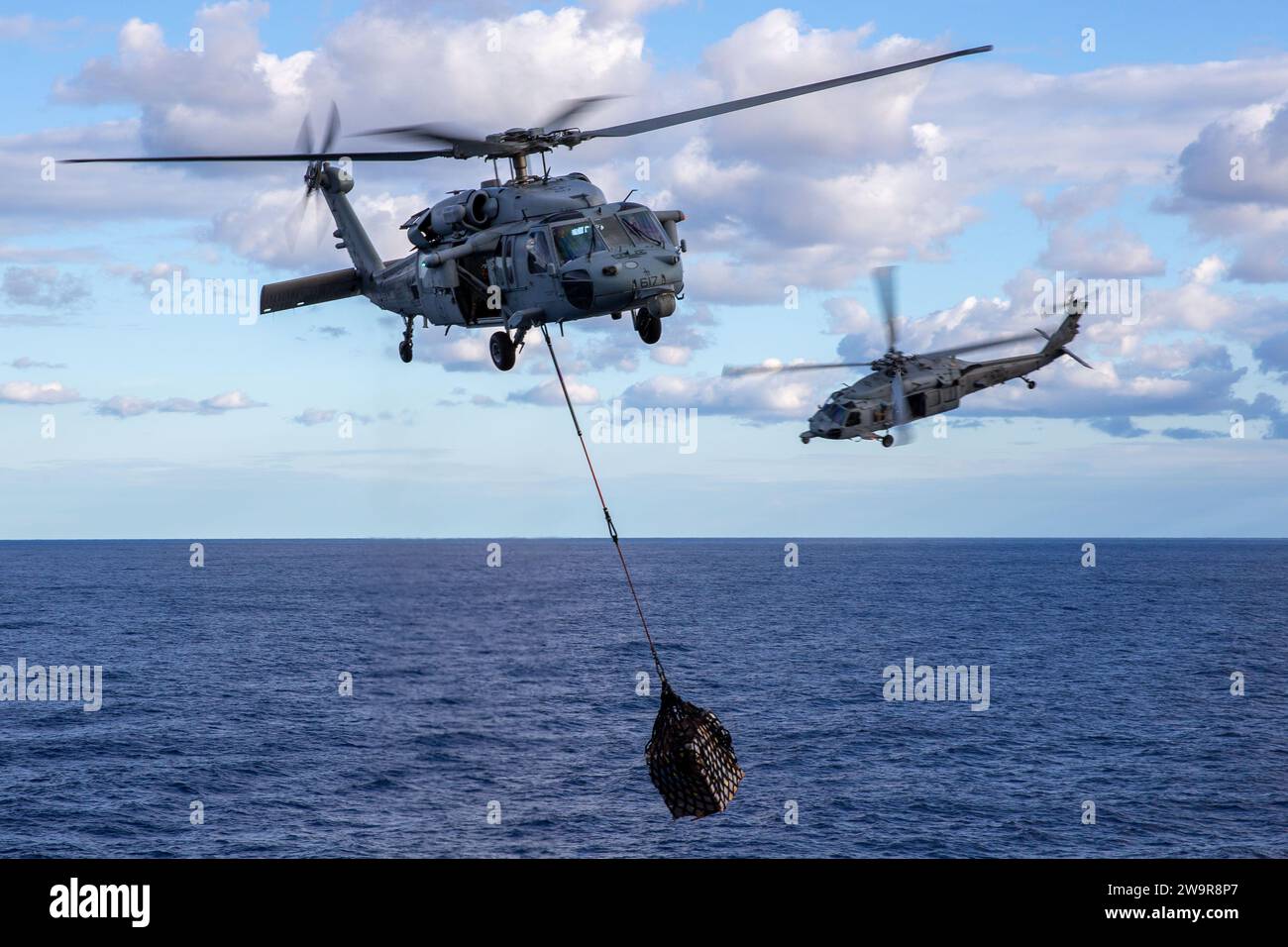 Two MH-60S Sea Hawks, both attached to the "Tridents" of Helicopter Sea ...