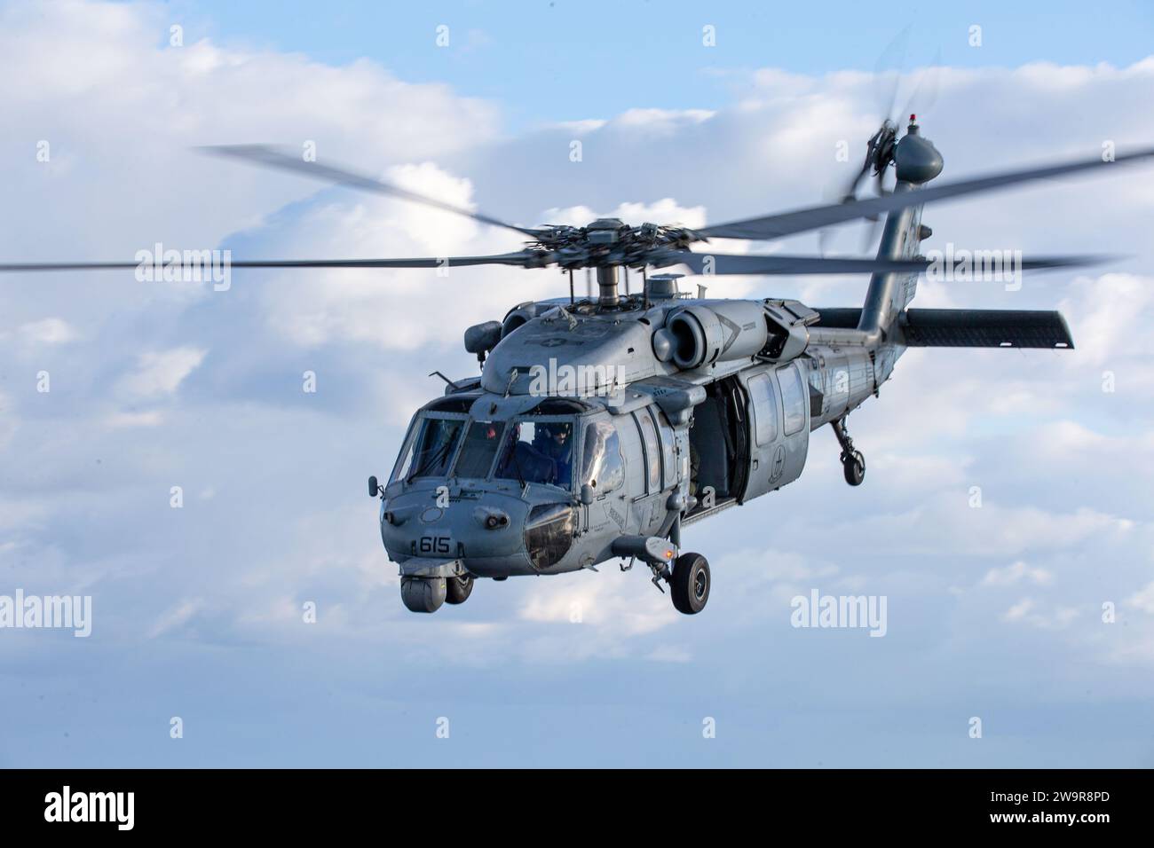 An MH-60S Sea Hawk, attached to the "Tridents" of Helicopter Sea Combat ...