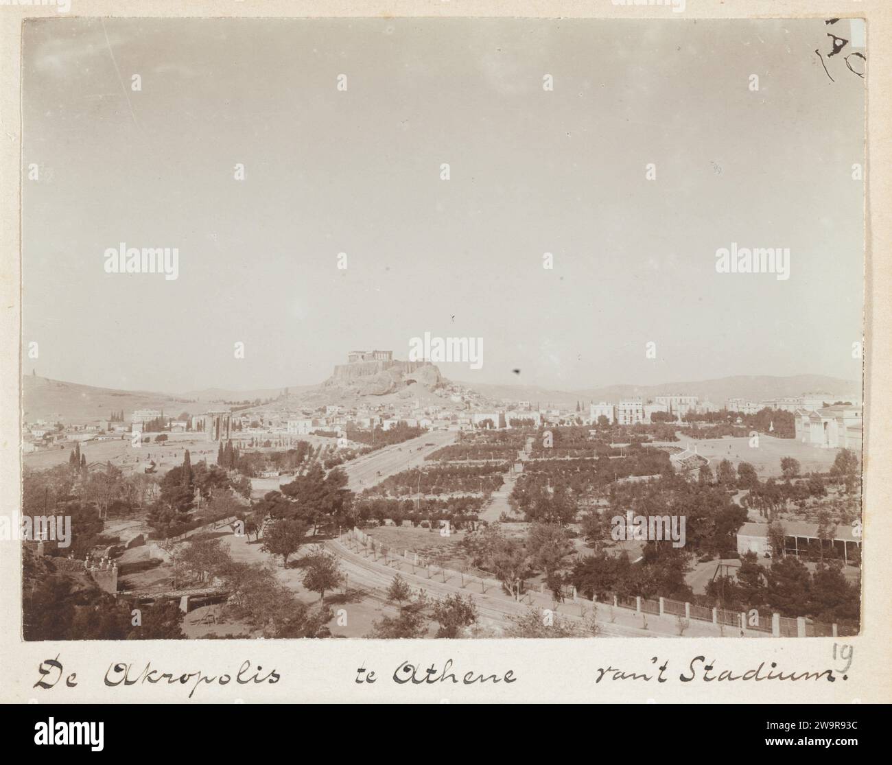 View of the Acropolis of Athens, 1898 photograph Athene baryta paper ...
