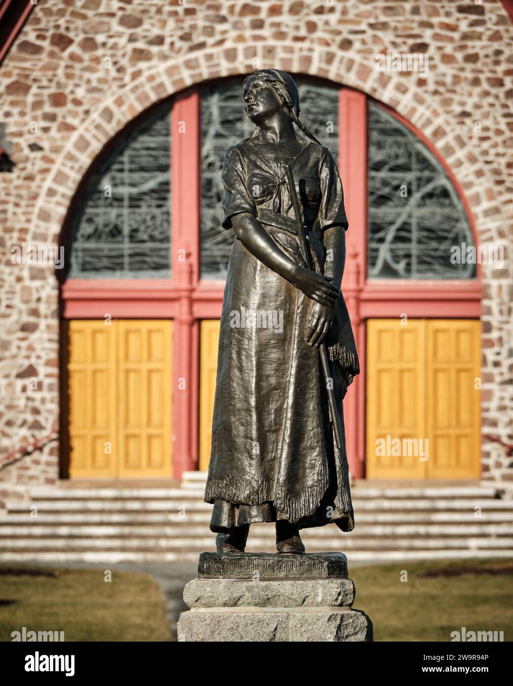 Evangeline statue, Grand Pré by Henri Hébert Stock Photo - Alamy