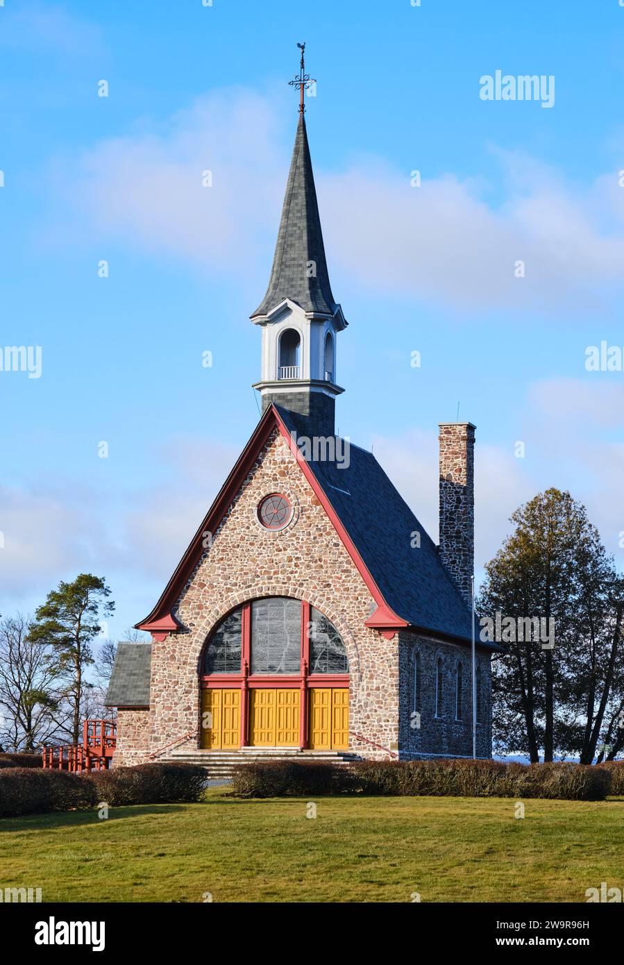Memorial church, Grand-Pré National Historic Site Stock Photo - Alamy