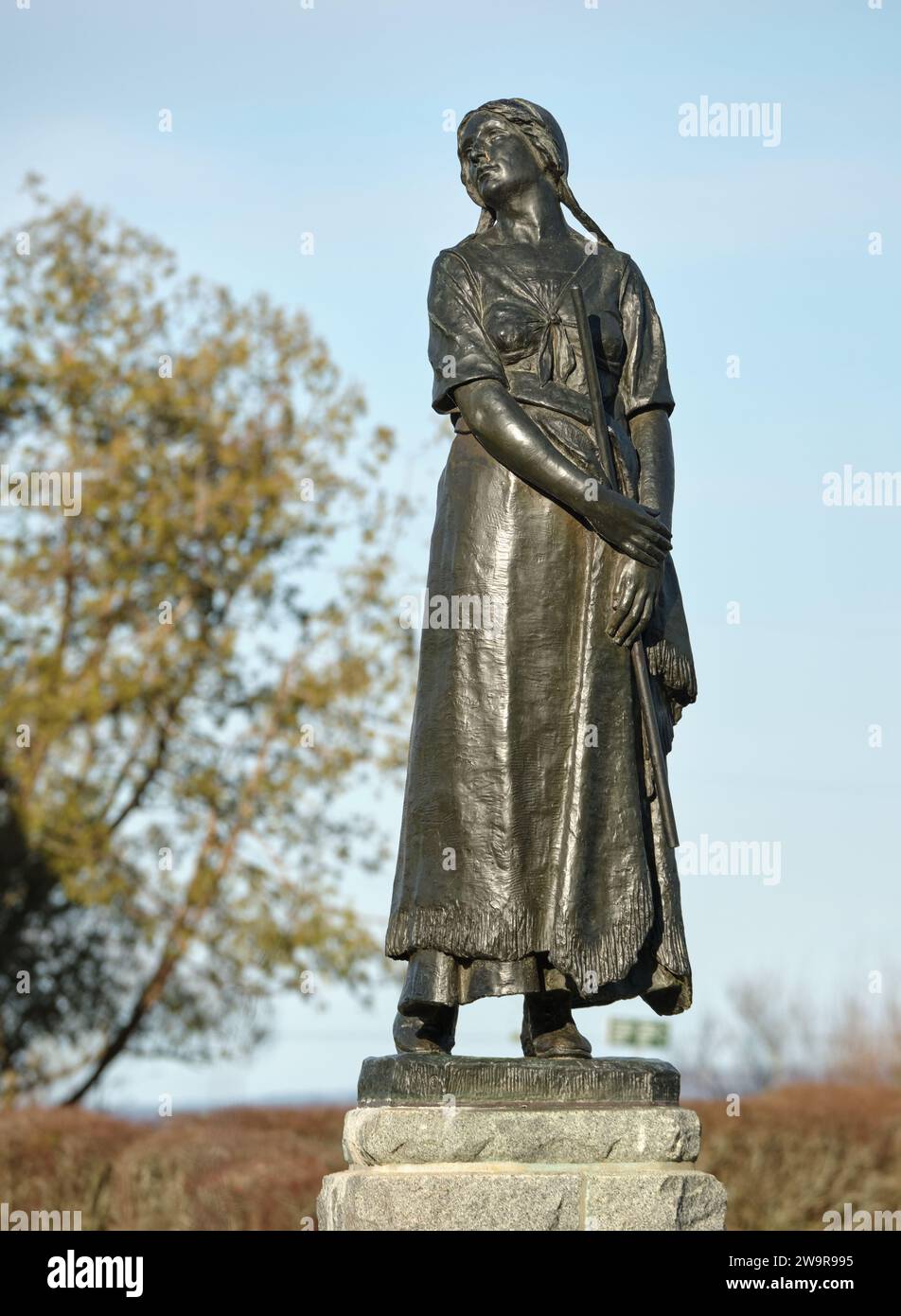 Evangeline statue, Grand Pré by Henri Hébert Stock Photo - Alamy