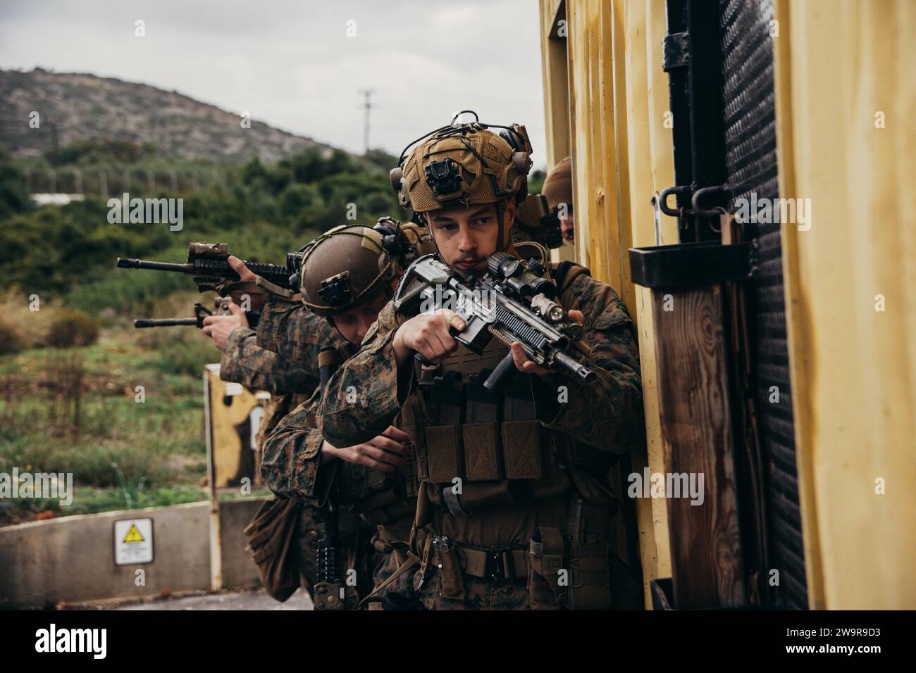 U.S. Marines with the Battalion Landing Team 1/6, 26th Marine ...