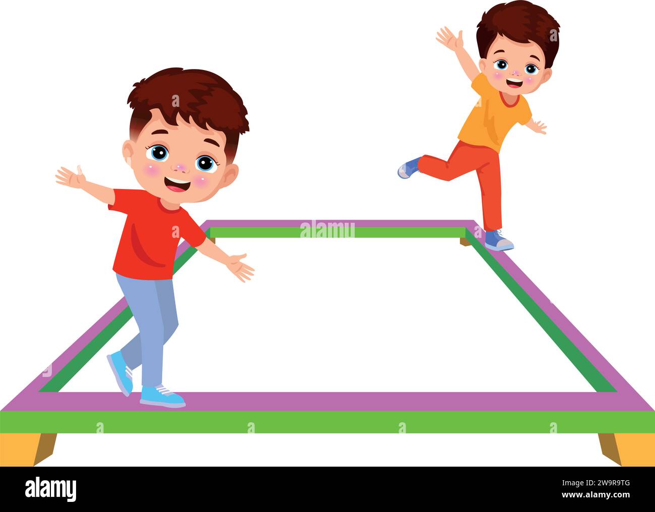 Businessman walking on line Stock Vector Images - Alamy