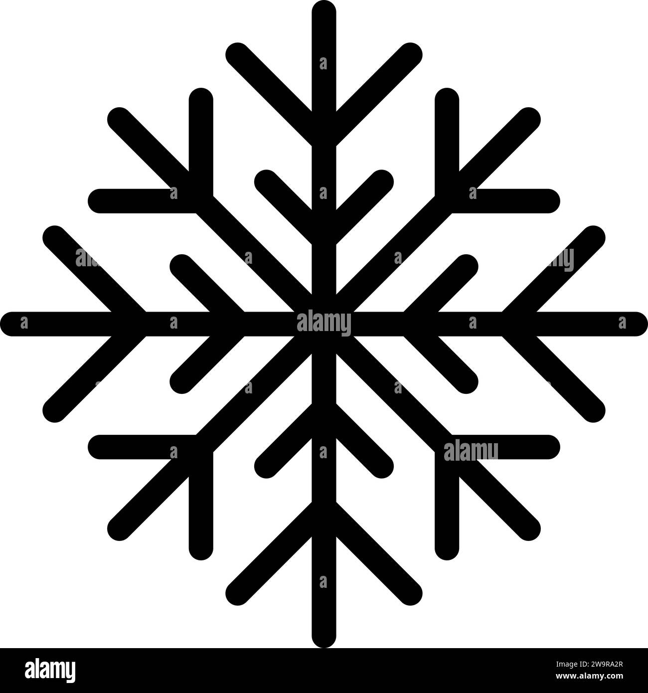 Snow falling, winter, snowflake icon, icon set, vector, illustration ...