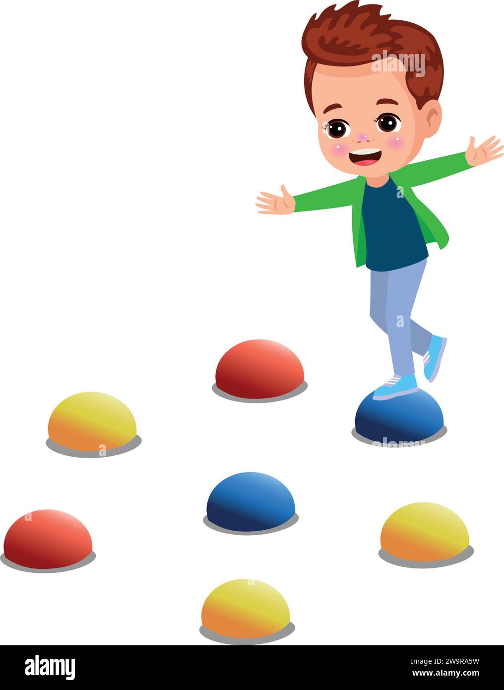 Businessman walking on line Stock Vector Images - Alamy