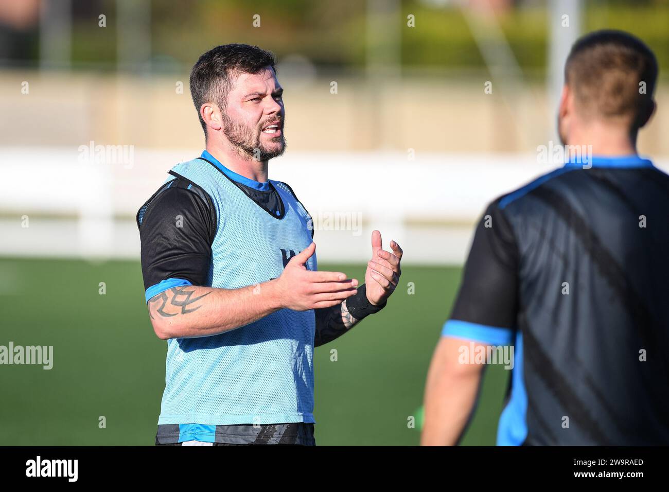 Wakefield, England - 17 November 2023 - Wakefield Trinity's Liam Hood ...