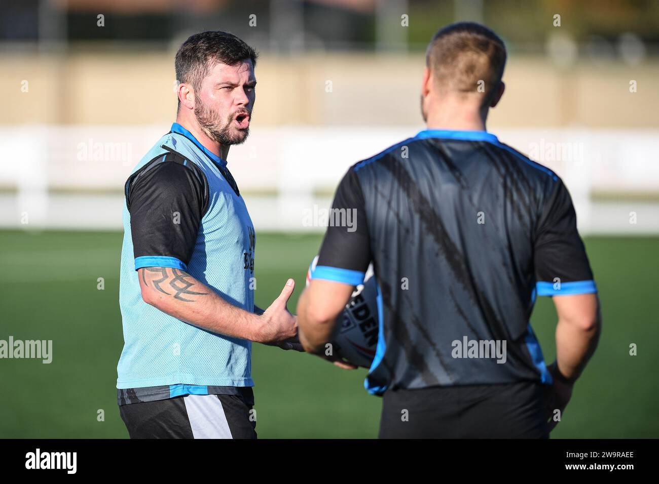 Wakefield, England - 17 November 2023 - Wakefield Trinity's Liam Hood ...