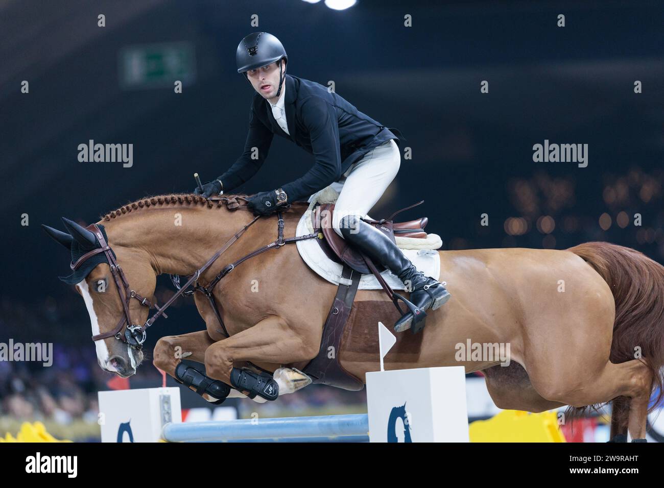 Pieter Devos of Belgium with Jarina J during the Sport Vlaanderen ...