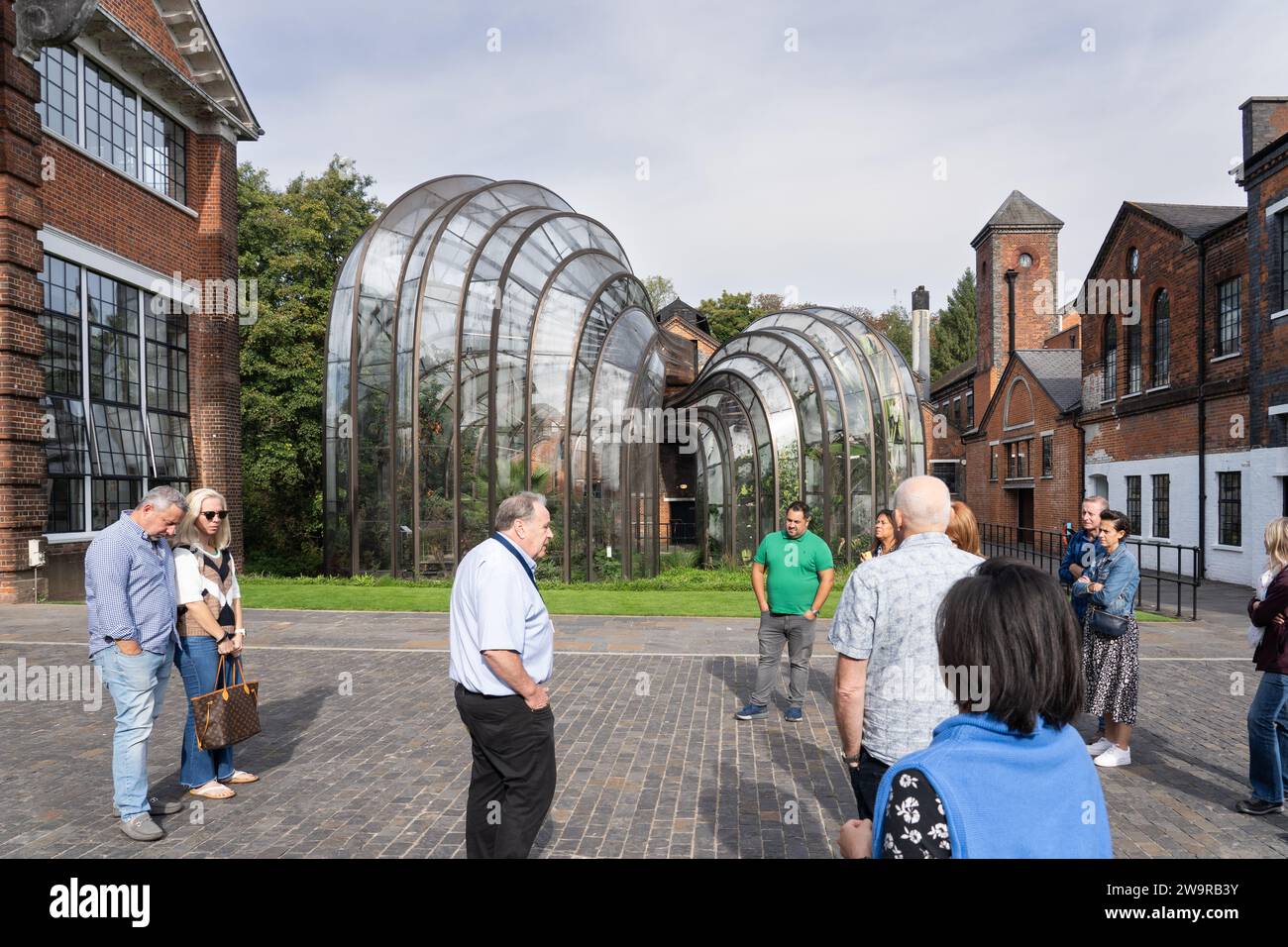 A guided tour at Bombay Sapphire distillery in front of the unique ...