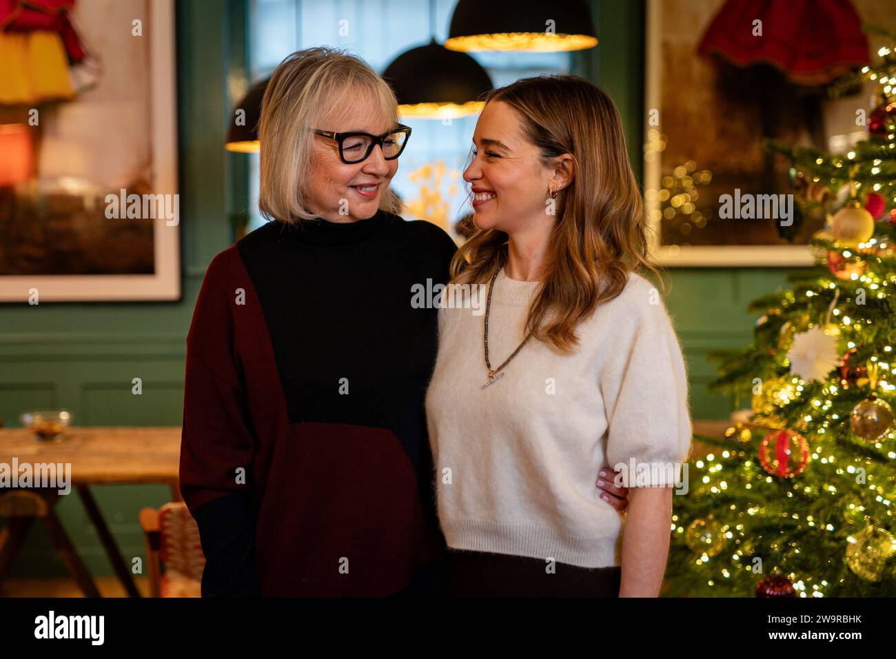Emilia Clarke (right), co-founder and trustee of SameYou, and her mother Jenny Clarke, co ...