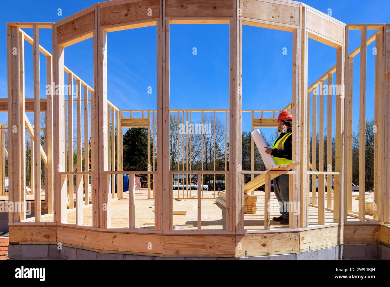 Inspectors used blueprints during construction process to verify that ...