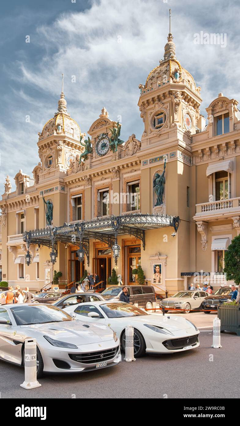 Monaco, Monte-Carlo, 29 September 2022 - Famous square Casino Monte ...