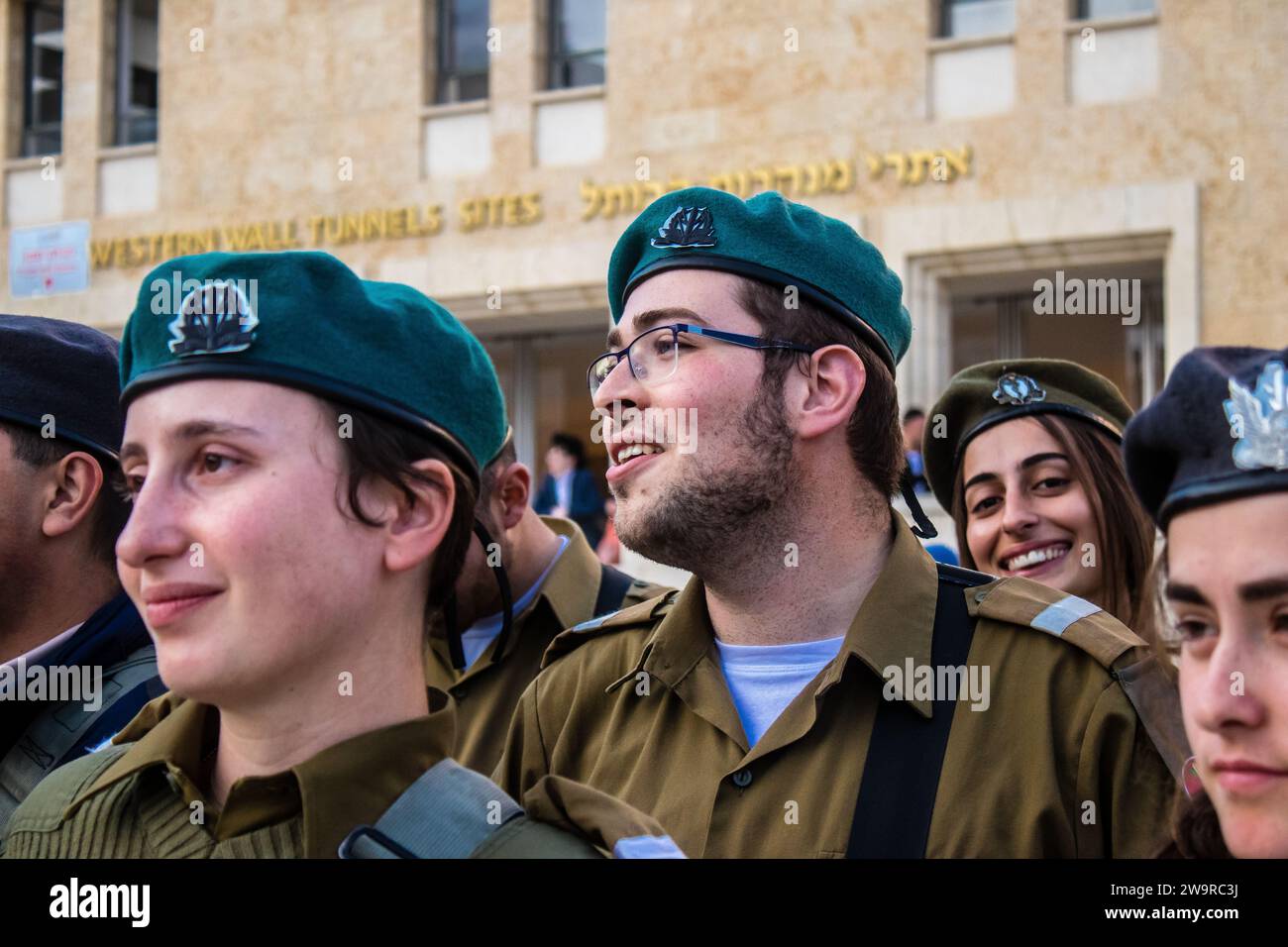 Induction ceremony for new graduates of the IDF officer school. The ...