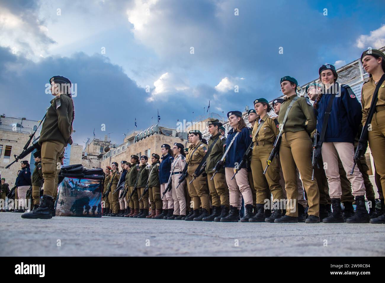 Induction ceremony for new graduates of the IDF officer school. The ...