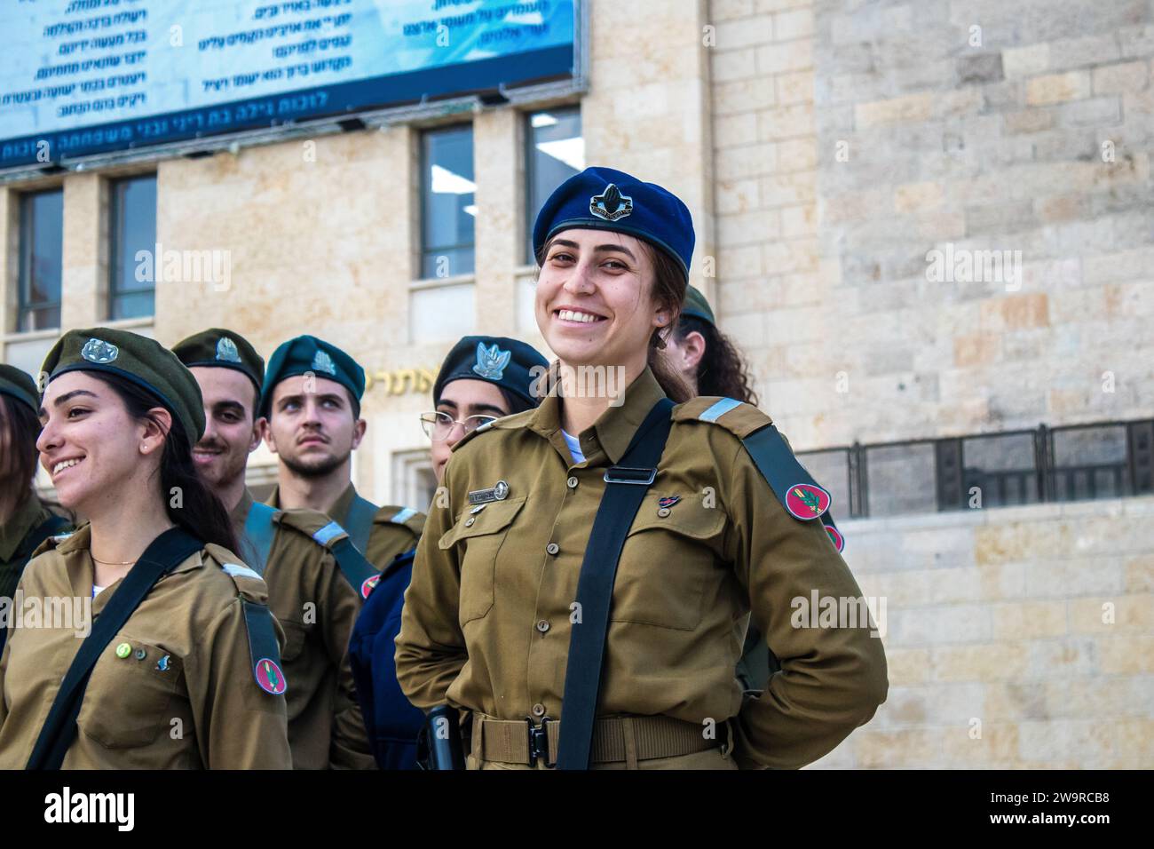 Induction ceremony for new graduates of the IDF officer school. The ...