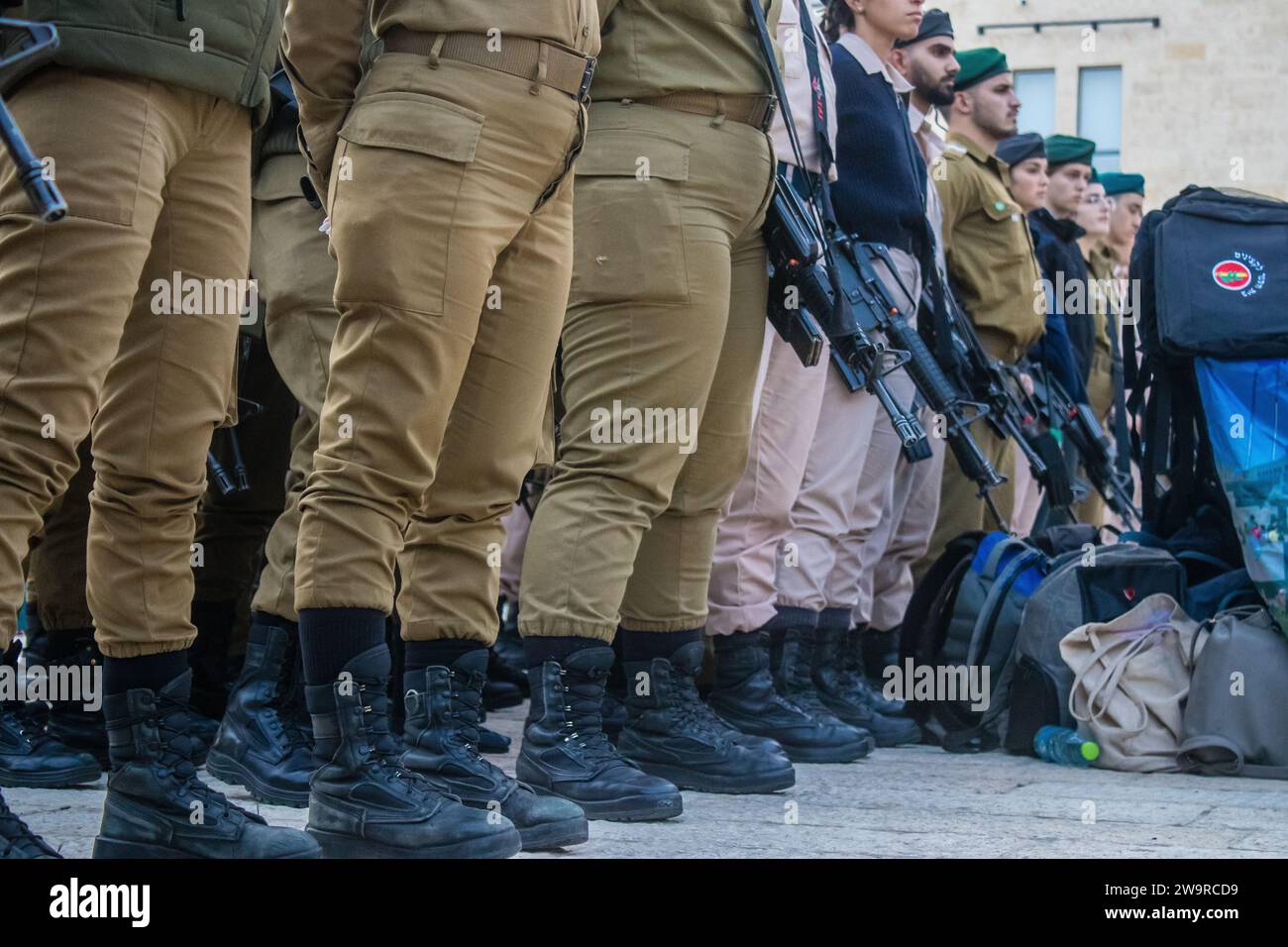 Induction ceremony for new graduates of the IDF officer school. The ...