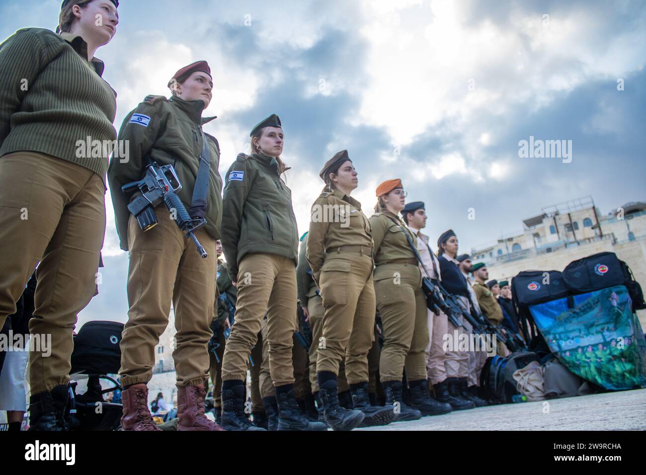 Induction ceremony for new graduates of the IDF officer school. The ...