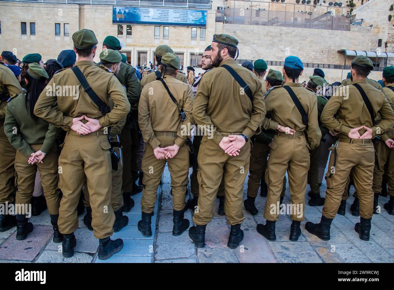Induction ceremony for new graduates of the IDF officer school. The ...