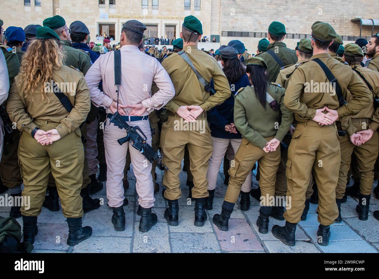 Induction ceremony for new graduates of the IDF officer school. The ...