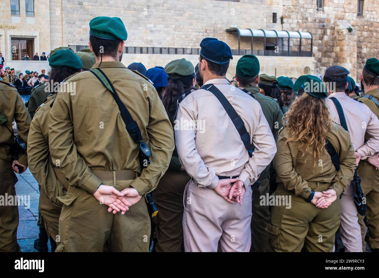 Induction ceremony for new graduates of the IDF officer school. The ...